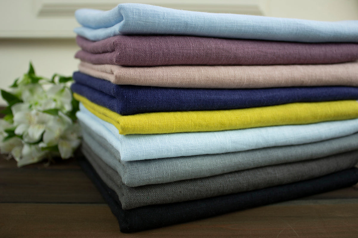 Washed linen fabric – ZELE NAVA