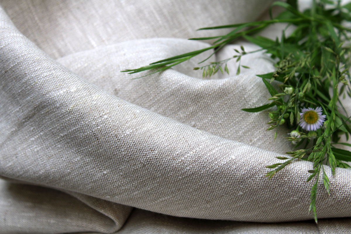 Undyed linen fabric – ZELE NAVA
