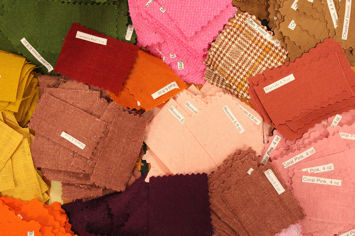 Linen Fabric Samples Set - 50 random colors - Size 1.5x2'' – ZELE NAVA