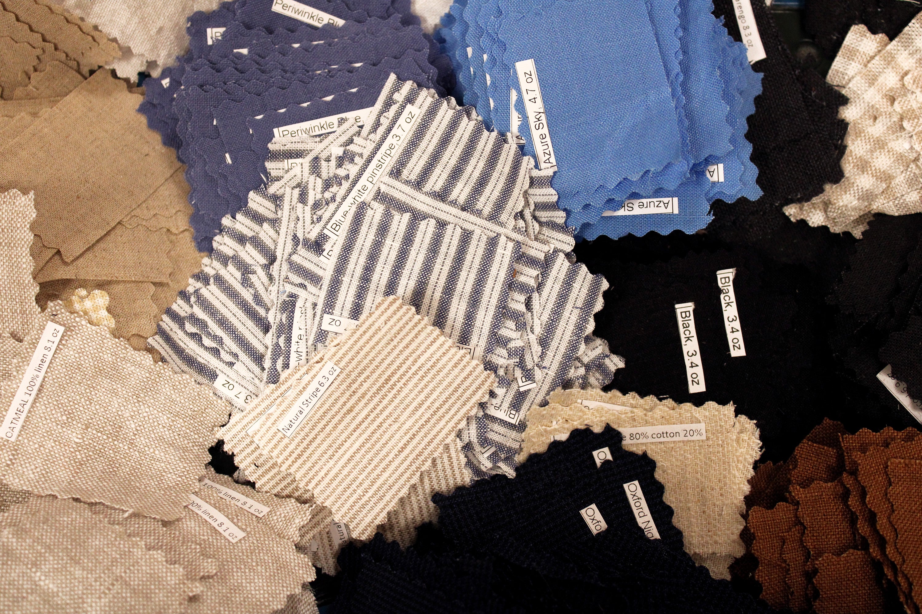 Linen Fabric Samples Set - 50 random colors - Size 1.5x2'' – ZELE NAVA