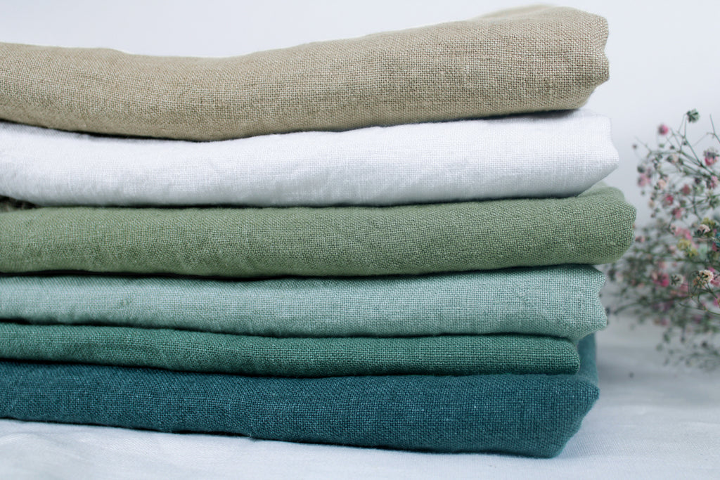 Washed Heavyweight Linen Fabric – ZELE NAVA