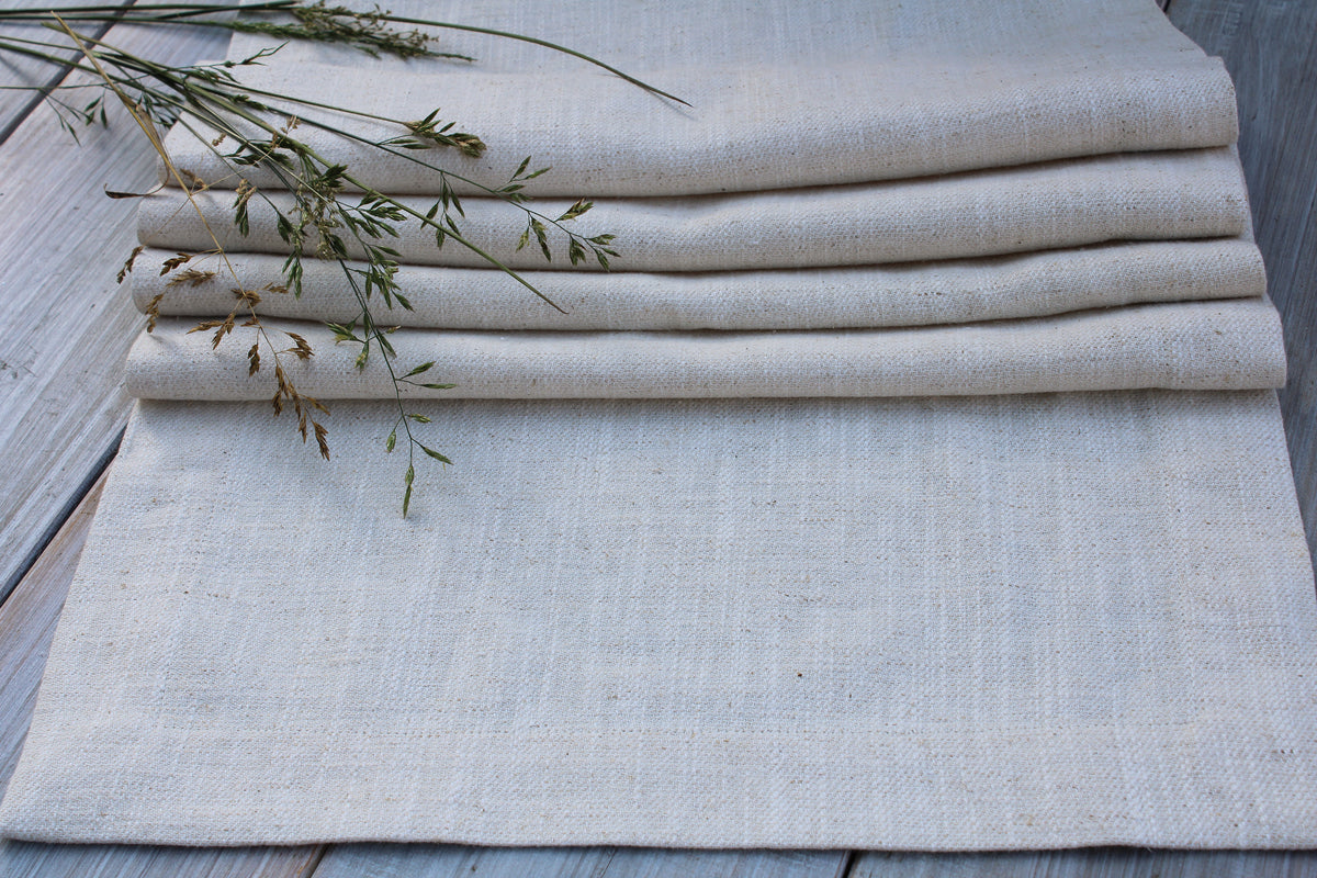 Natural Table Runner - Ramie Table Runner Beige - Nettle Table Runner ...