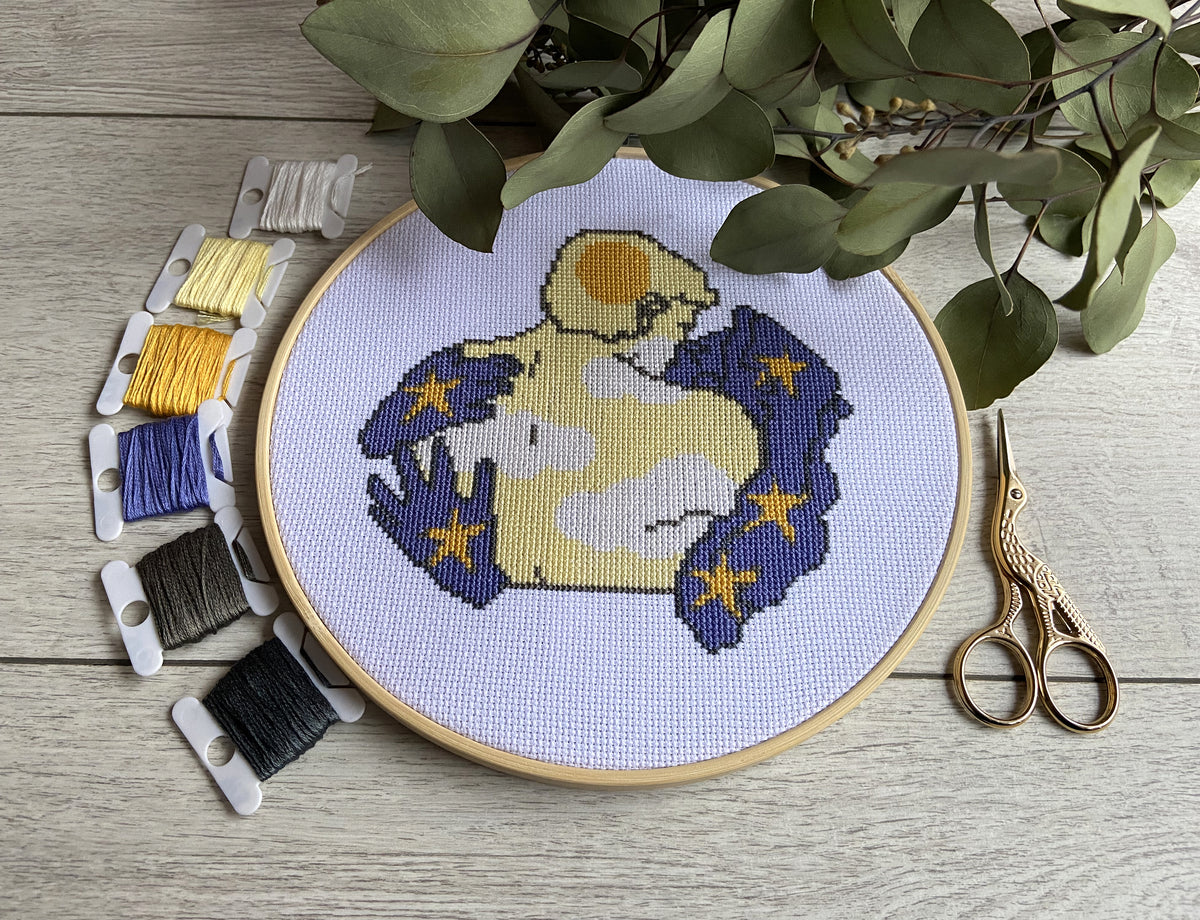 Romantic Cross Stitch Kit / Full Cross Stitch Kit / DIY Cross Stitch K ...